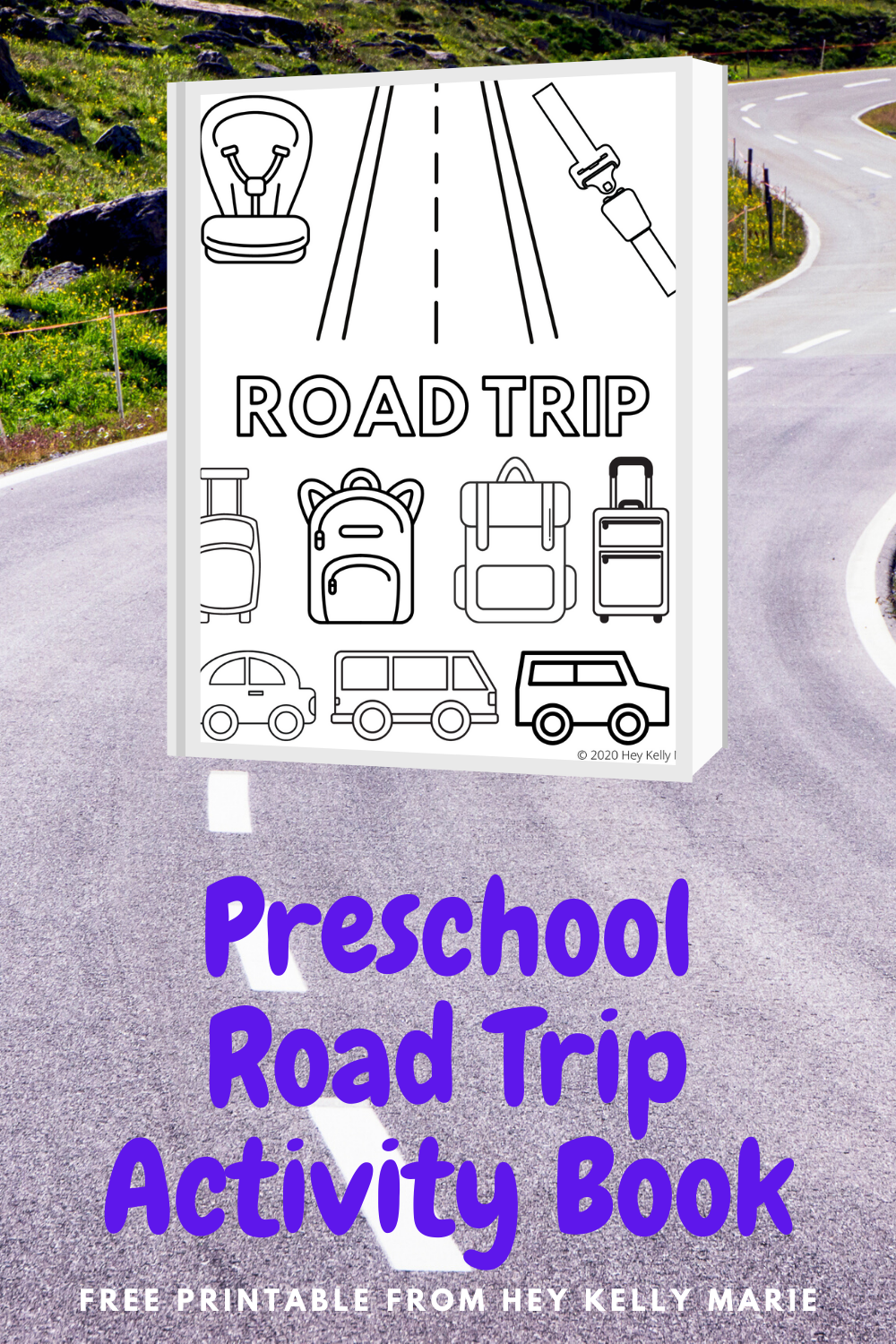 Free Road Trip Activity Book for Preschoolers