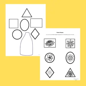 Free Printable Fantastic Flower Shape Activity
