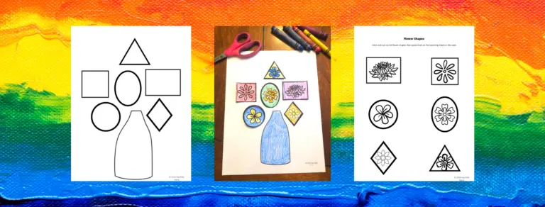 Free Printable Fantastic Flower Shape Activity