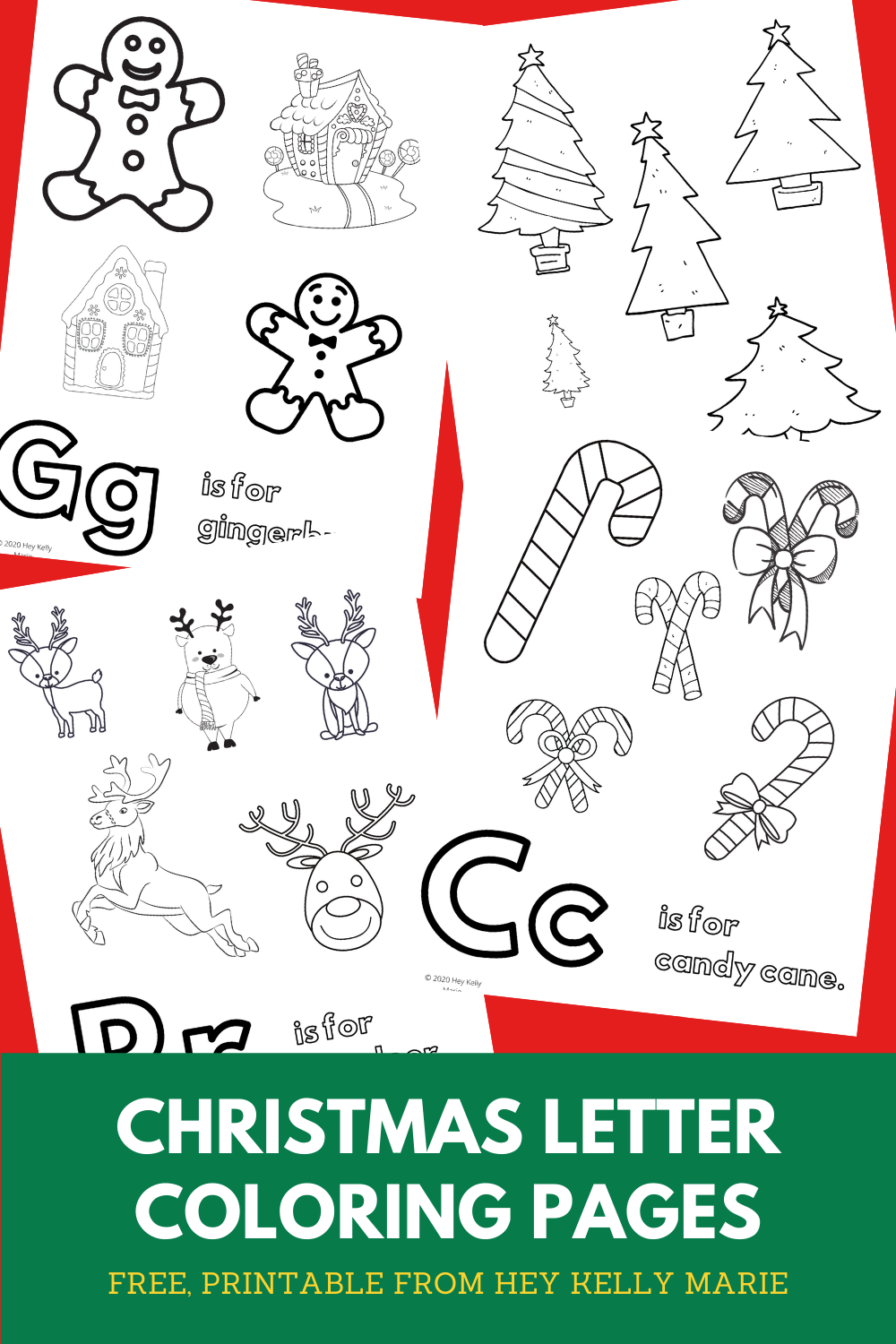 Christmas Alphabet Coloring Pages: Free Printable for Kids of All Ages