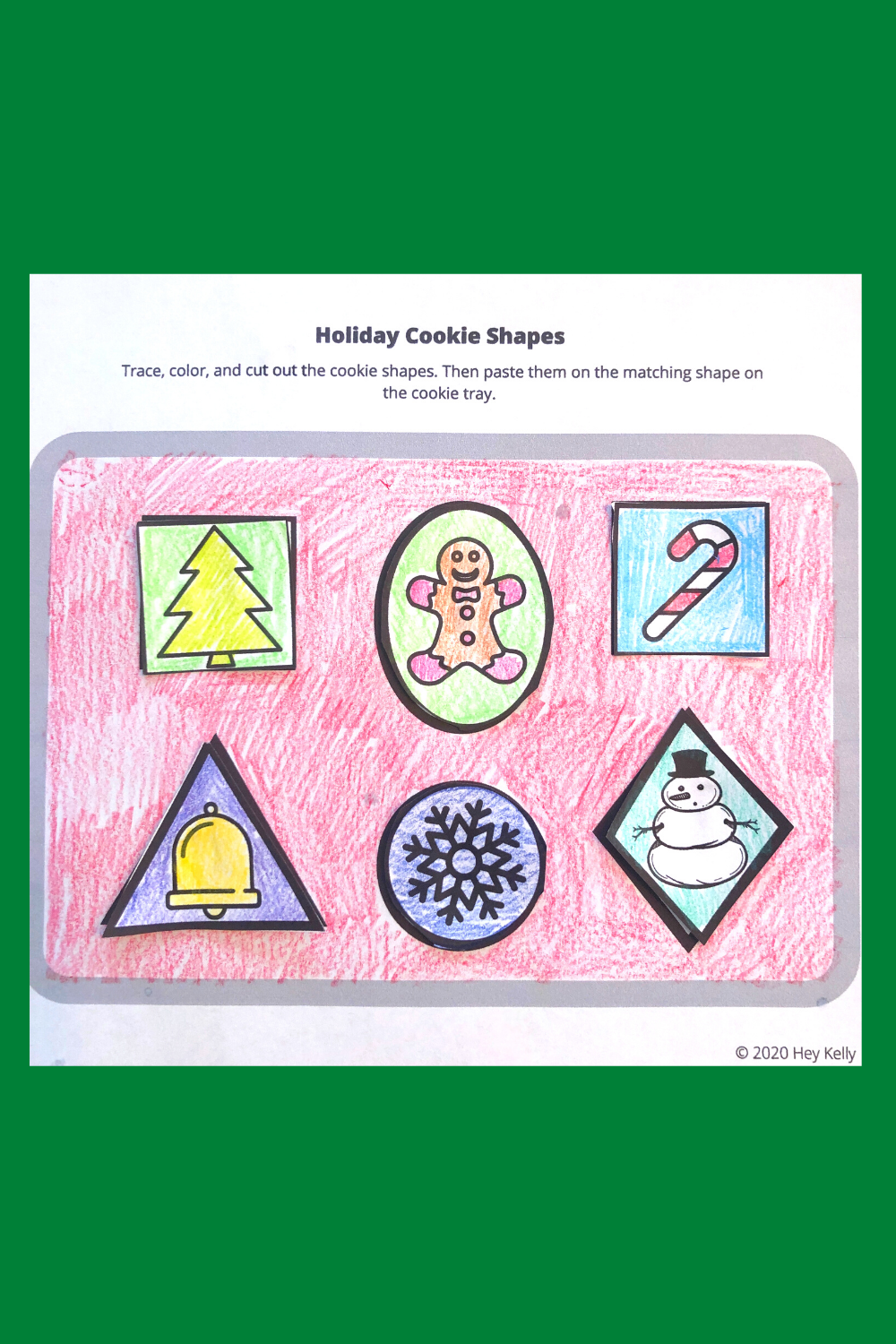 Holiday Cookie Shape Match, an Easy Christmas Activity